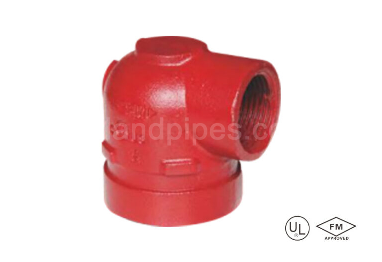 Grooved × female threaded adapter elbow - Allland Steel Pipe | Large ...